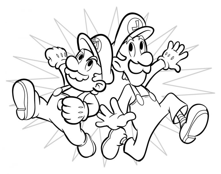 Free Printable Super Mario Pdf Coloring Page