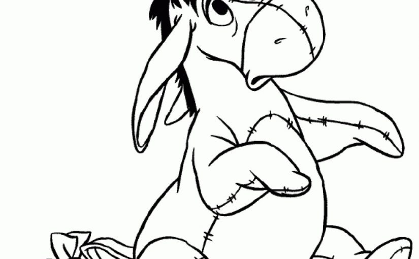 Eeyore Pages Easy Coloring Pages